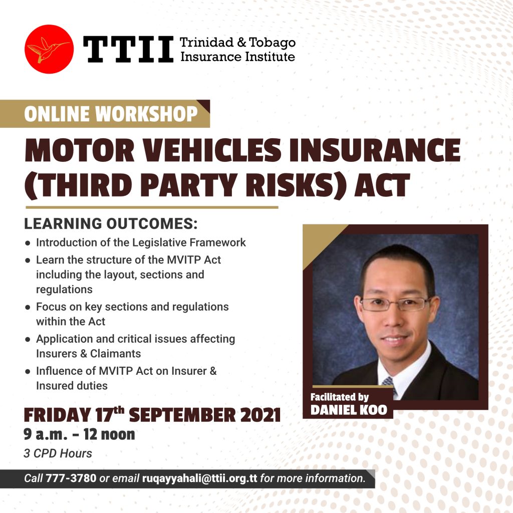 Motor Vehicles Insurance (Third Party Risks) Act – TTII