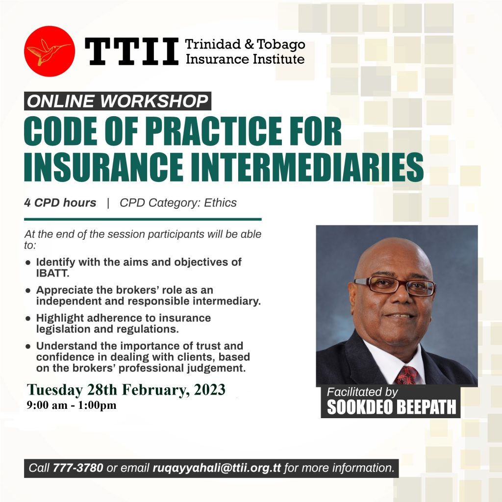 Code of Practice for Insurance Intermediaries – TTII