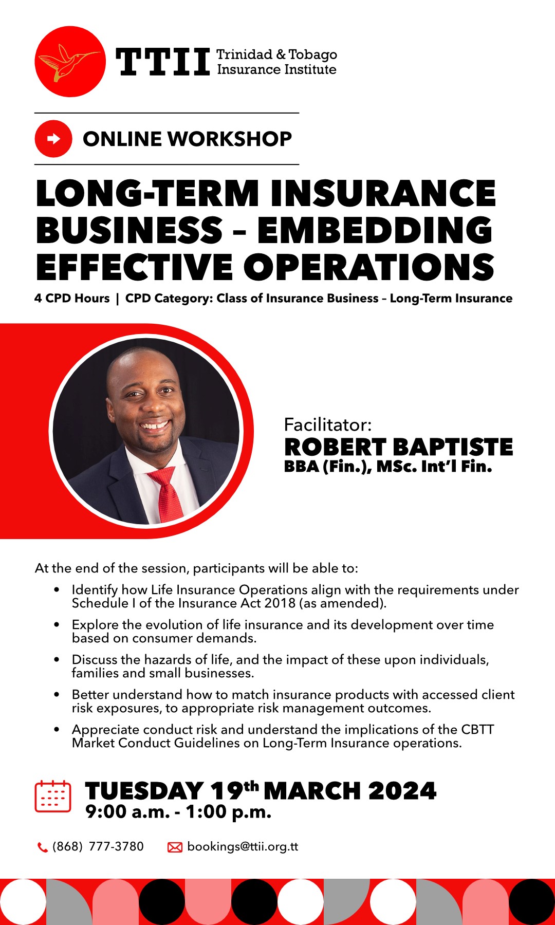 Long-term Insurance Business – Embedding Effective Operations – TTII